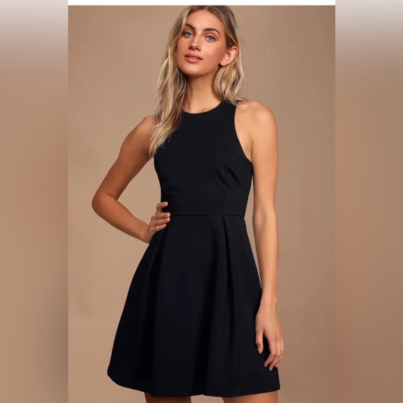 Lulus | Dresses | Nwt Lulus Black Skater Dress Size Small | Poshmark